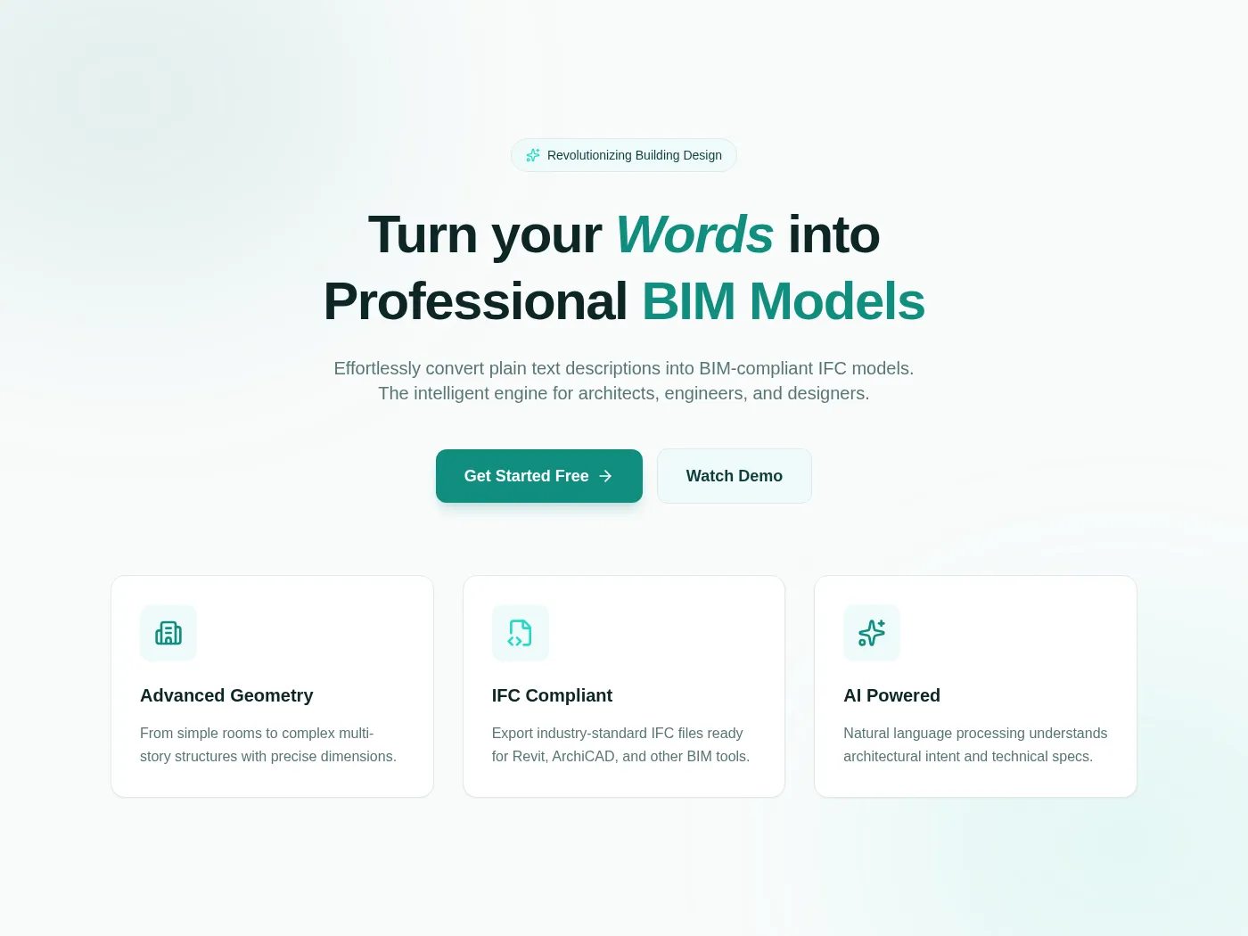 Text2BIM Genie