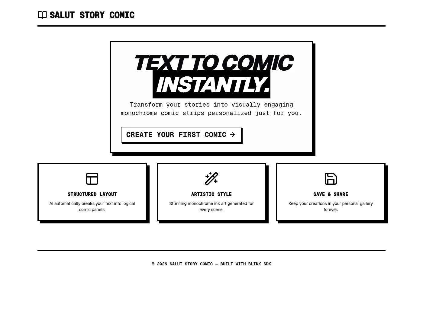 Salut Story Comic
