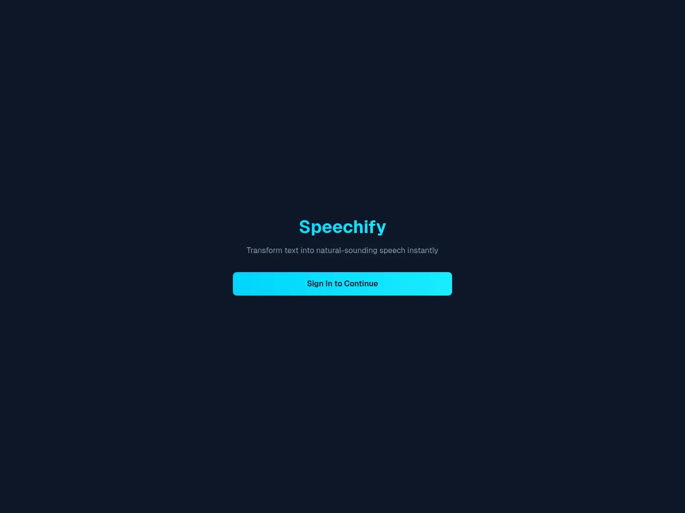 Speechify Web