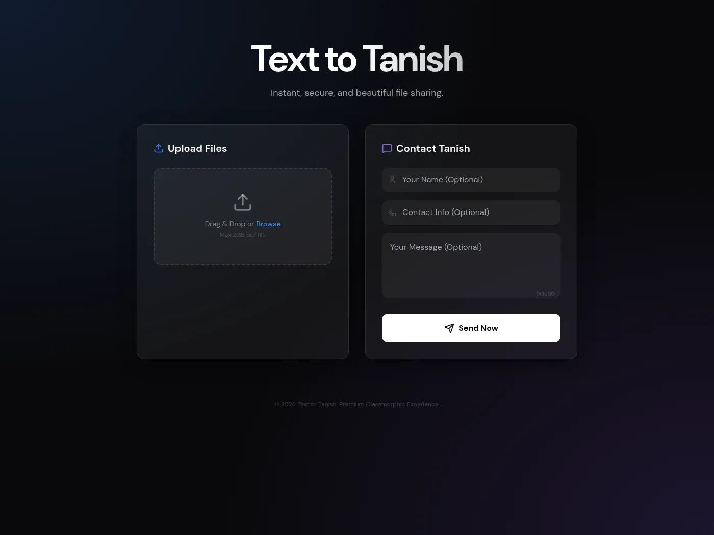 Text to Tanish