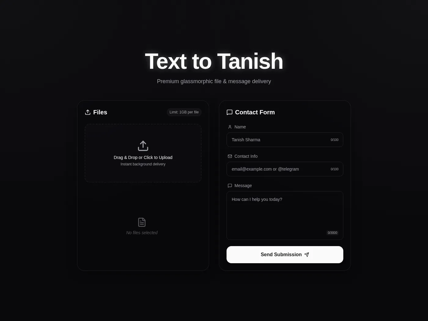 Text to Tanish