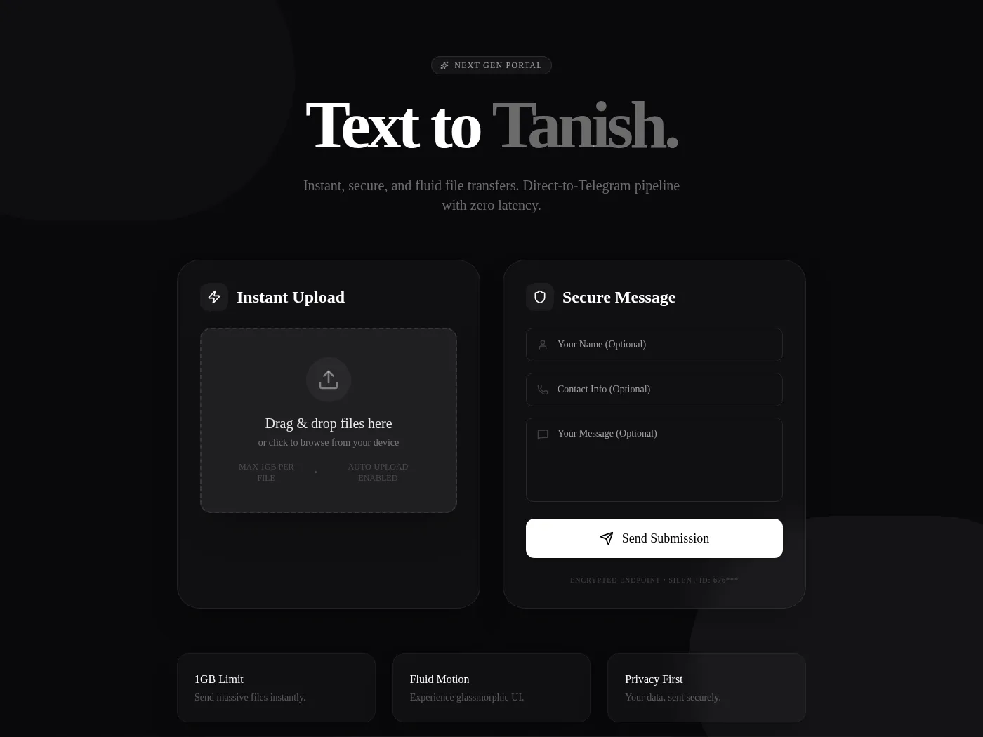 Text to Tanish Portal