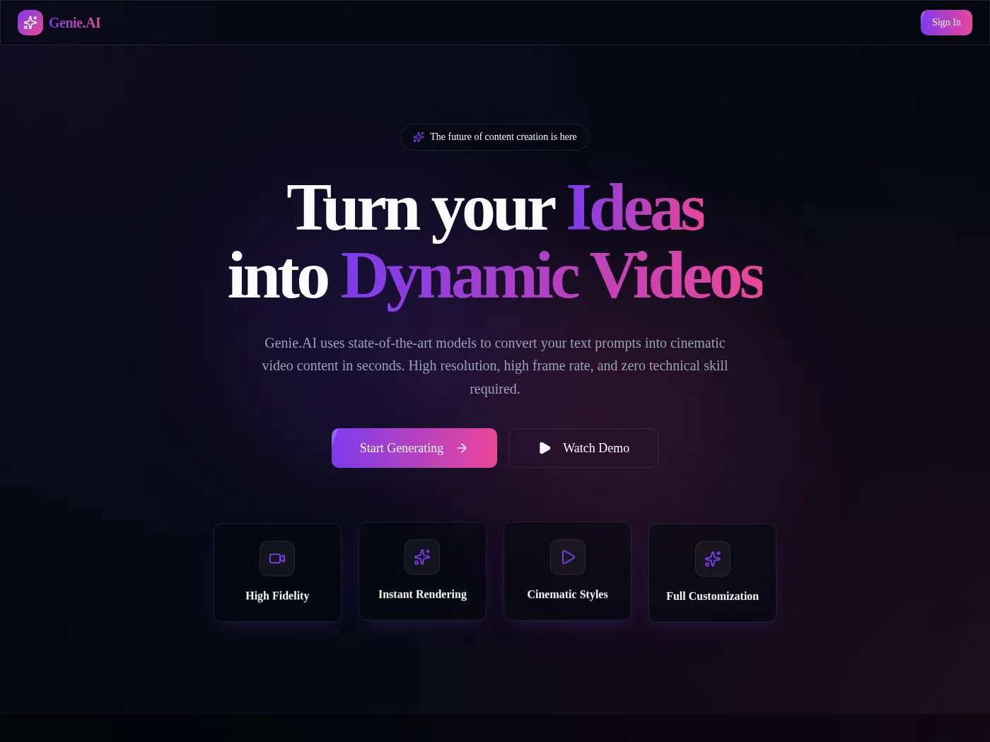Text2Video Genie