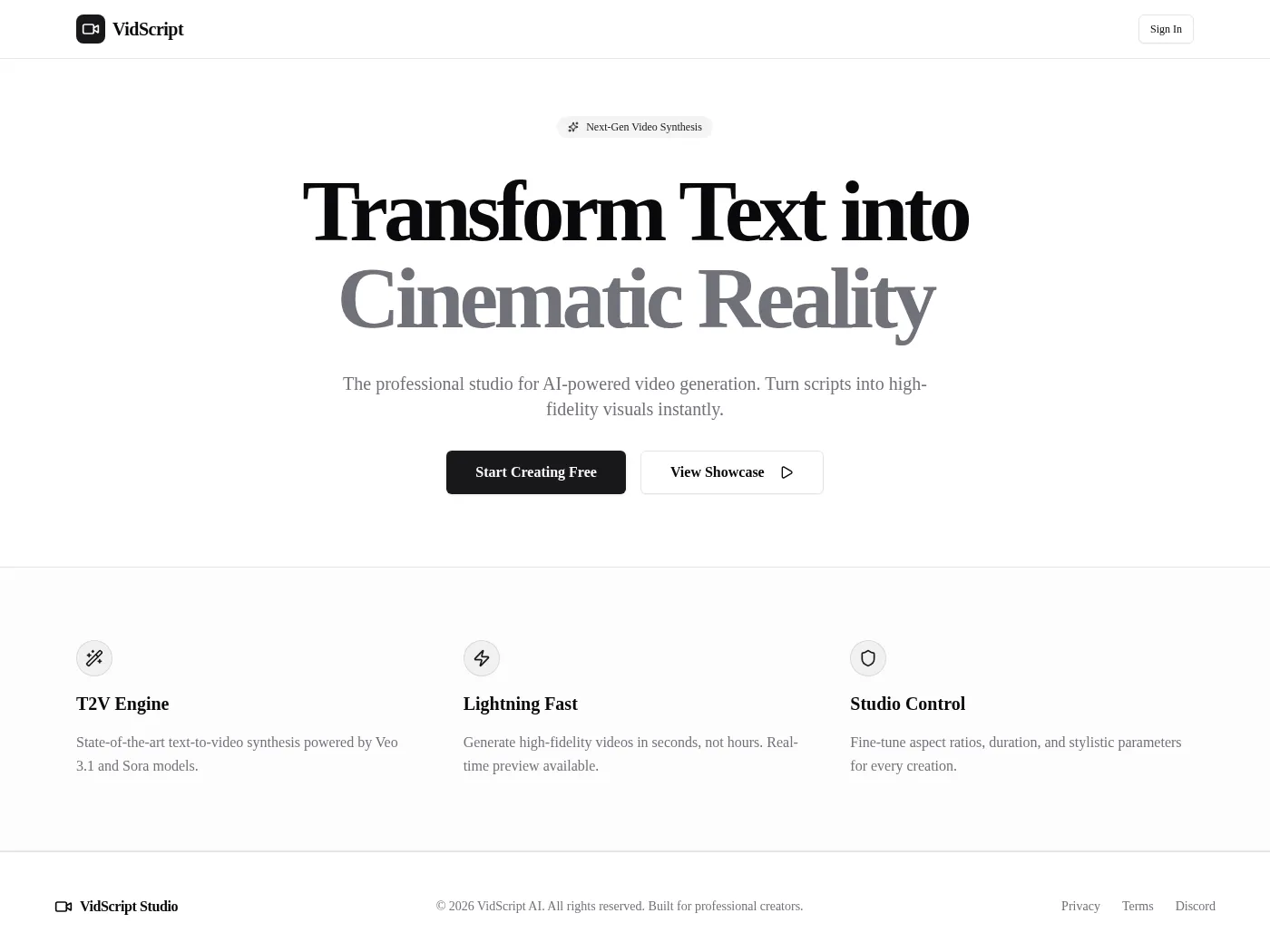 VidScript AI Studio