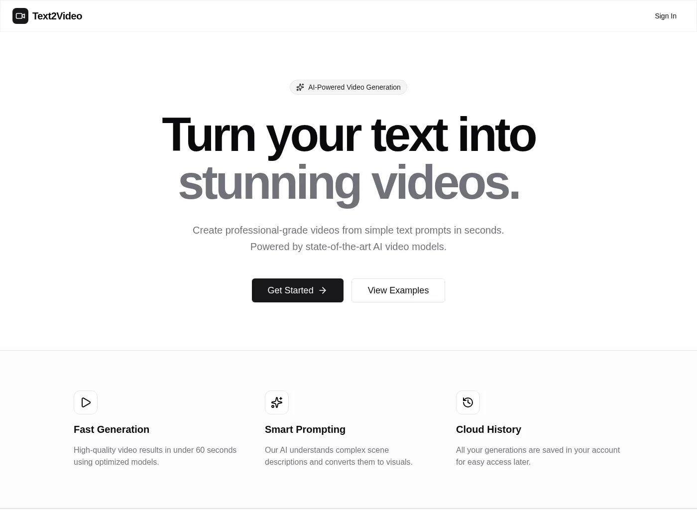 Text2Video Generator