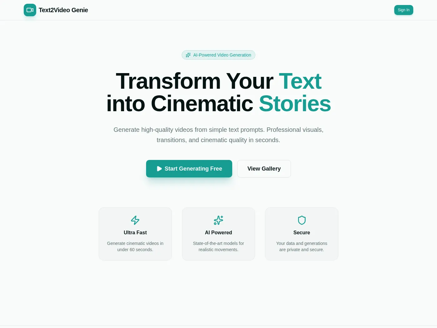 Text2Video Genie