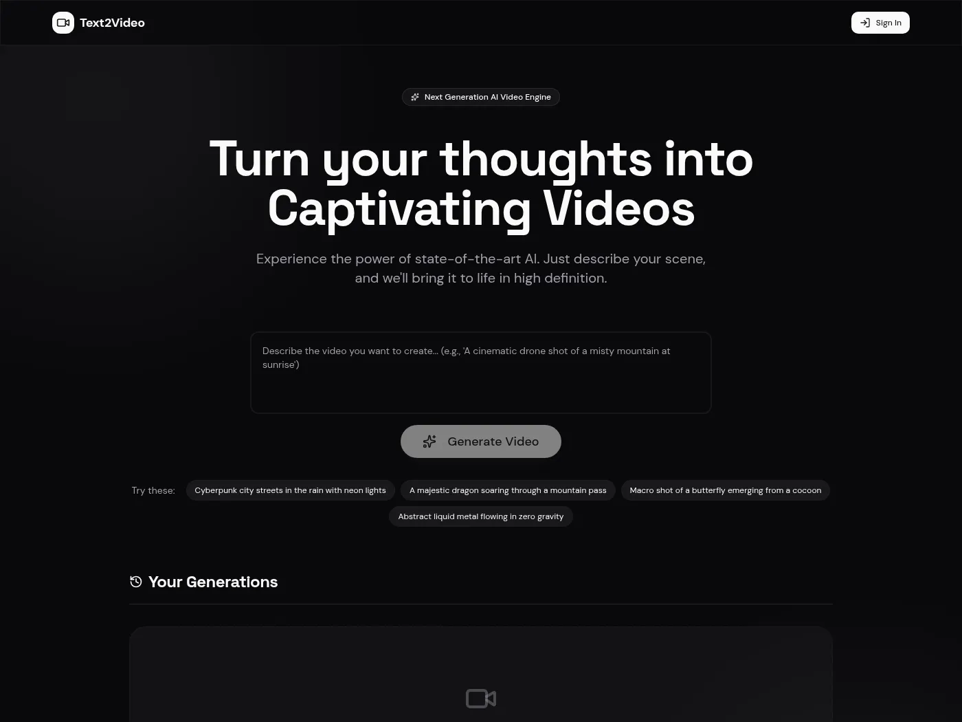 Text2Video Creator