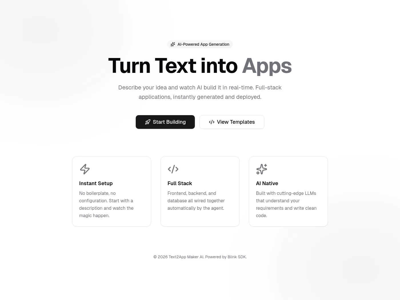 Text2App Maker AI