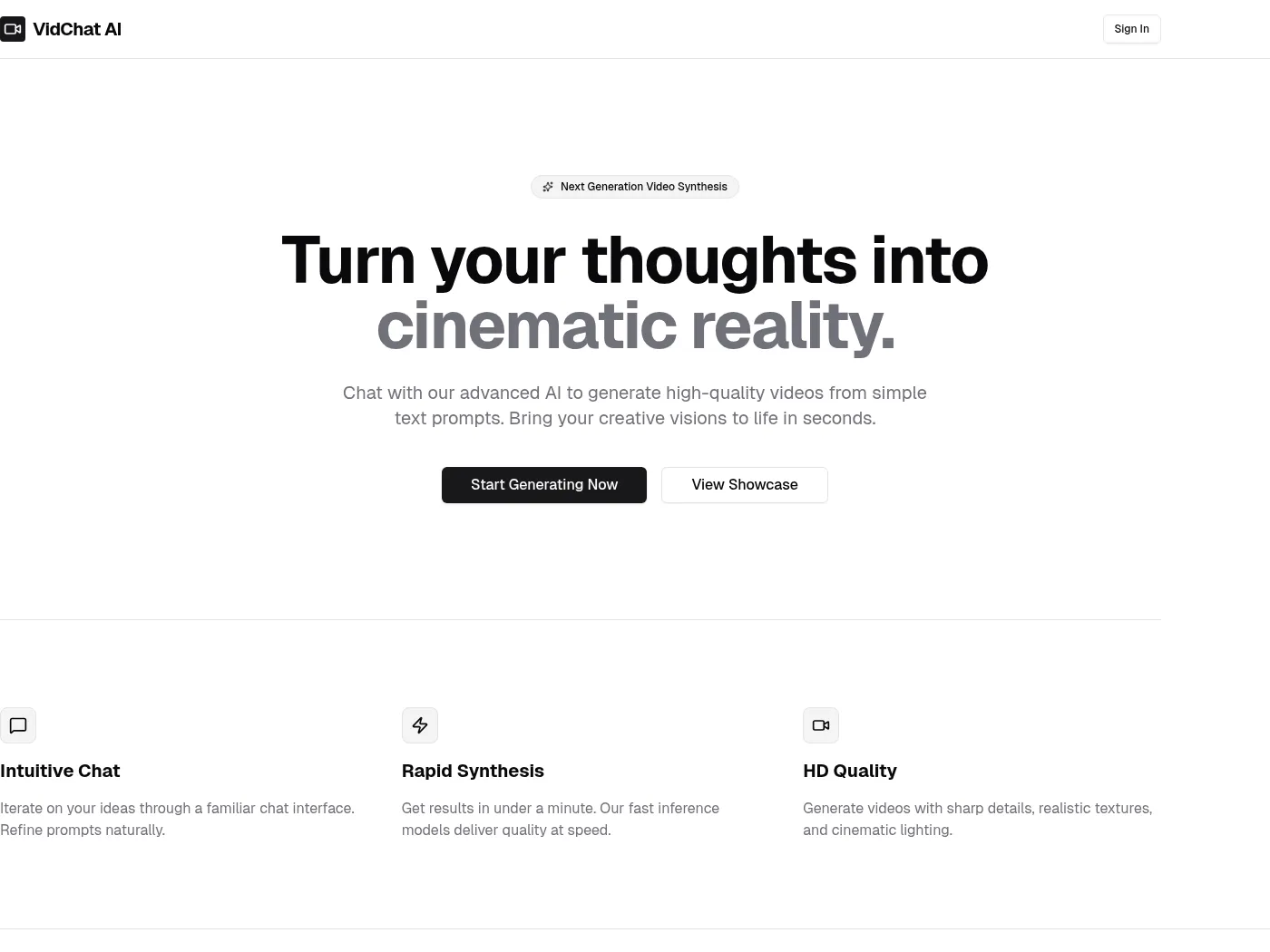 Text2Video Chat Bot