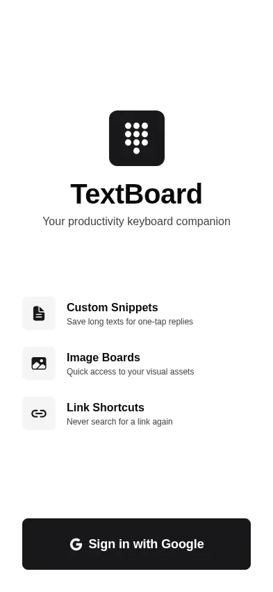 TextBoard Keyboard