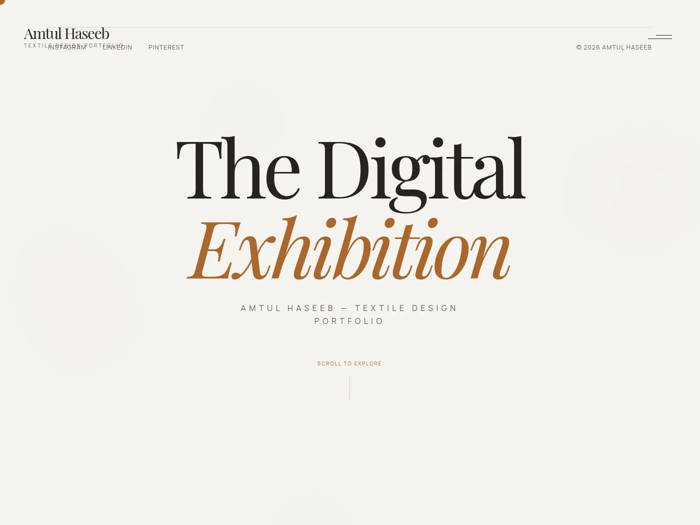 Textile Portfolio Experience