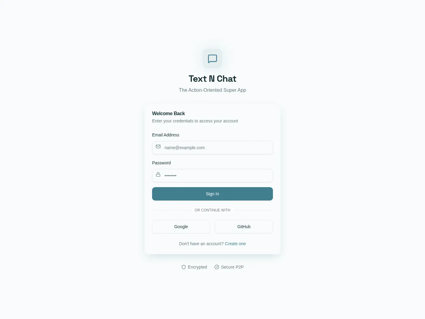 Text N Chat Super-App