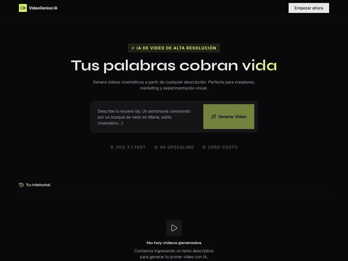 Texto a Video IA Gratis