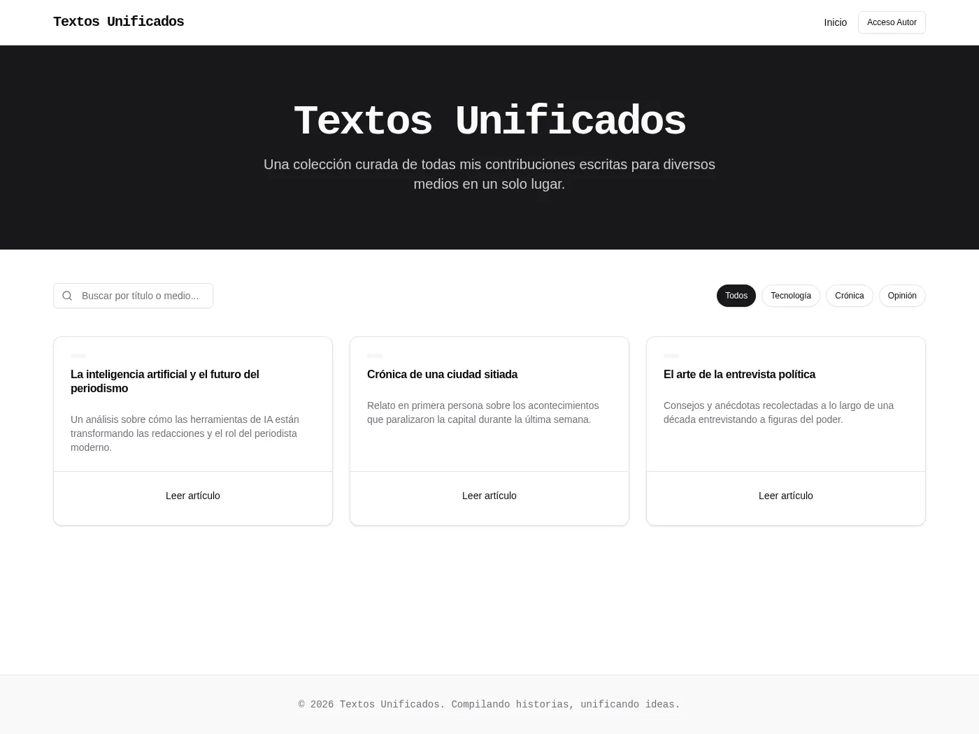 Textos Unificados