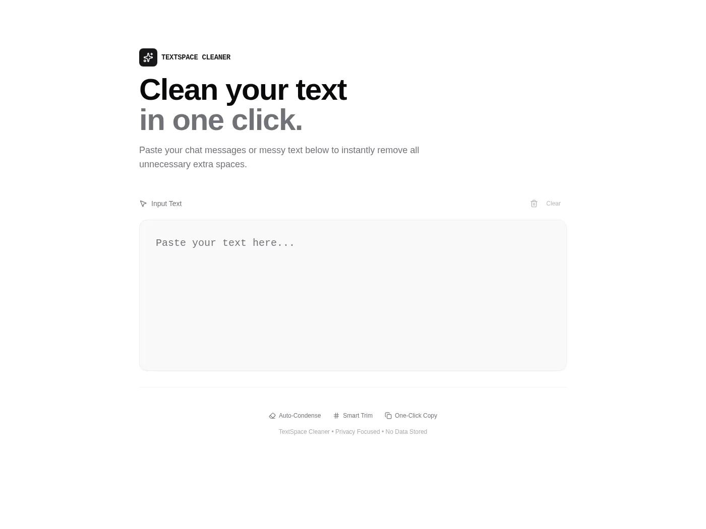 TextSpace Cleaner