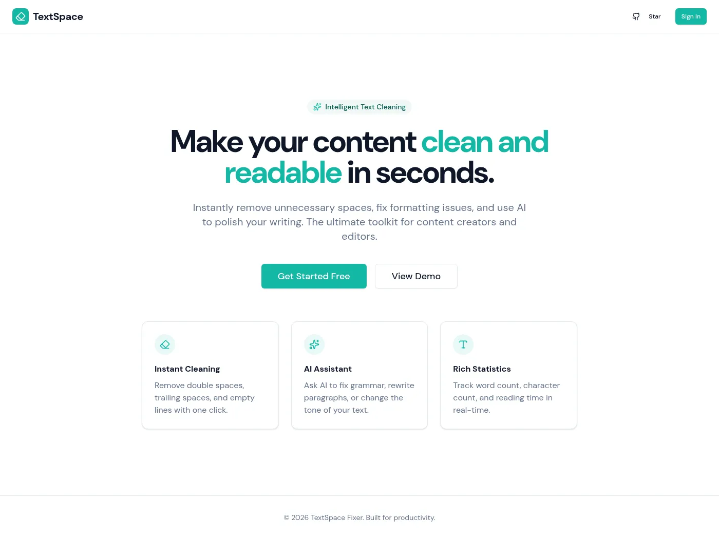 TextSpace Fixer