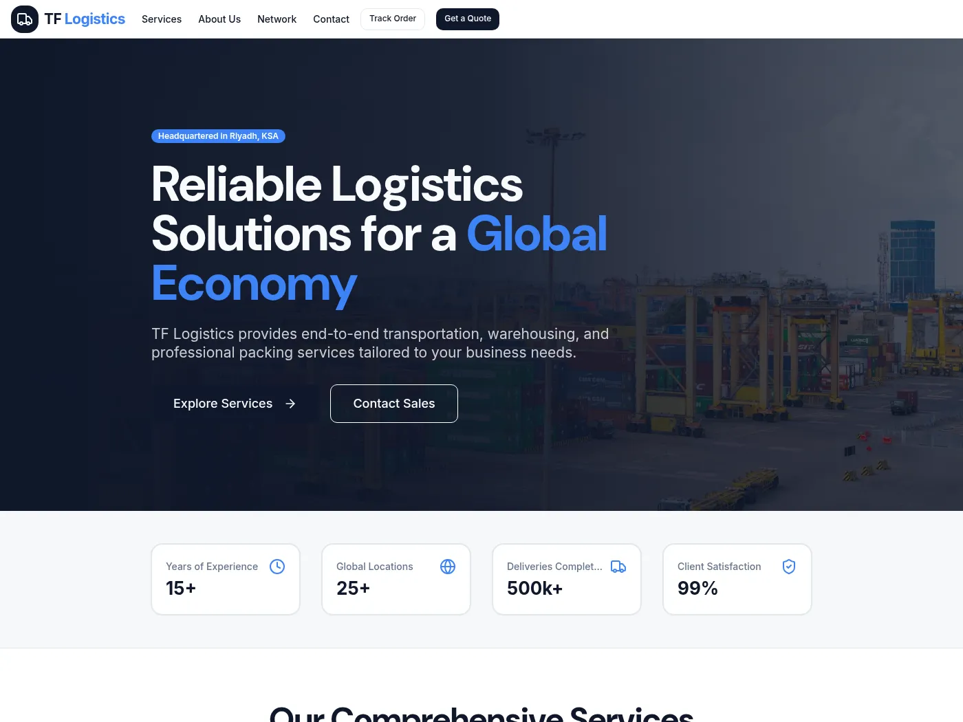TF Logistics Website