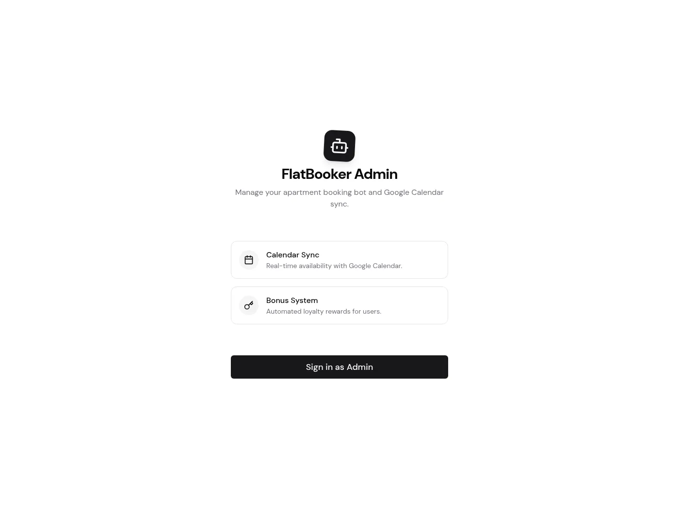 FlatBooker Telegram Bot