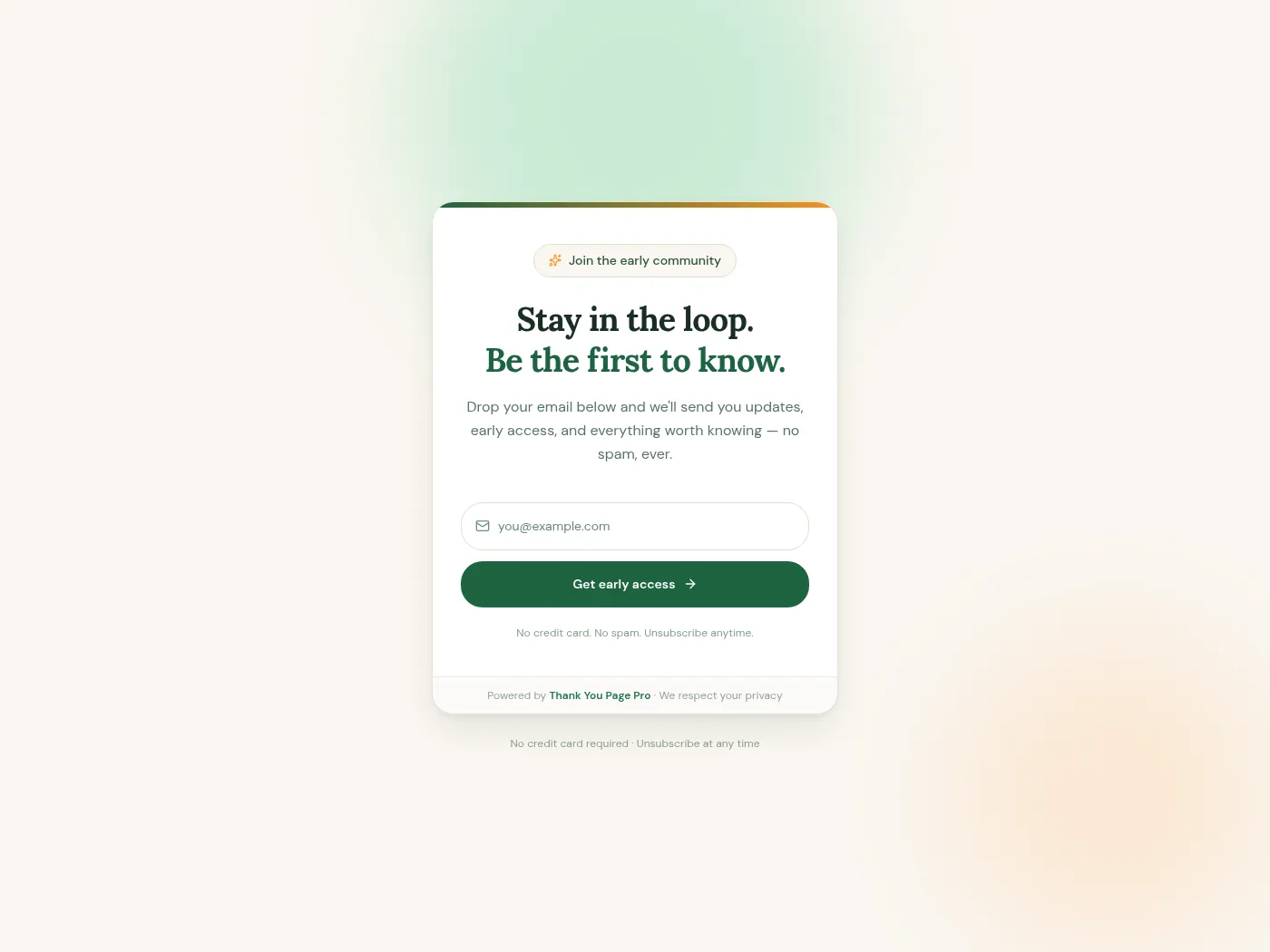 Thank You Page Pro