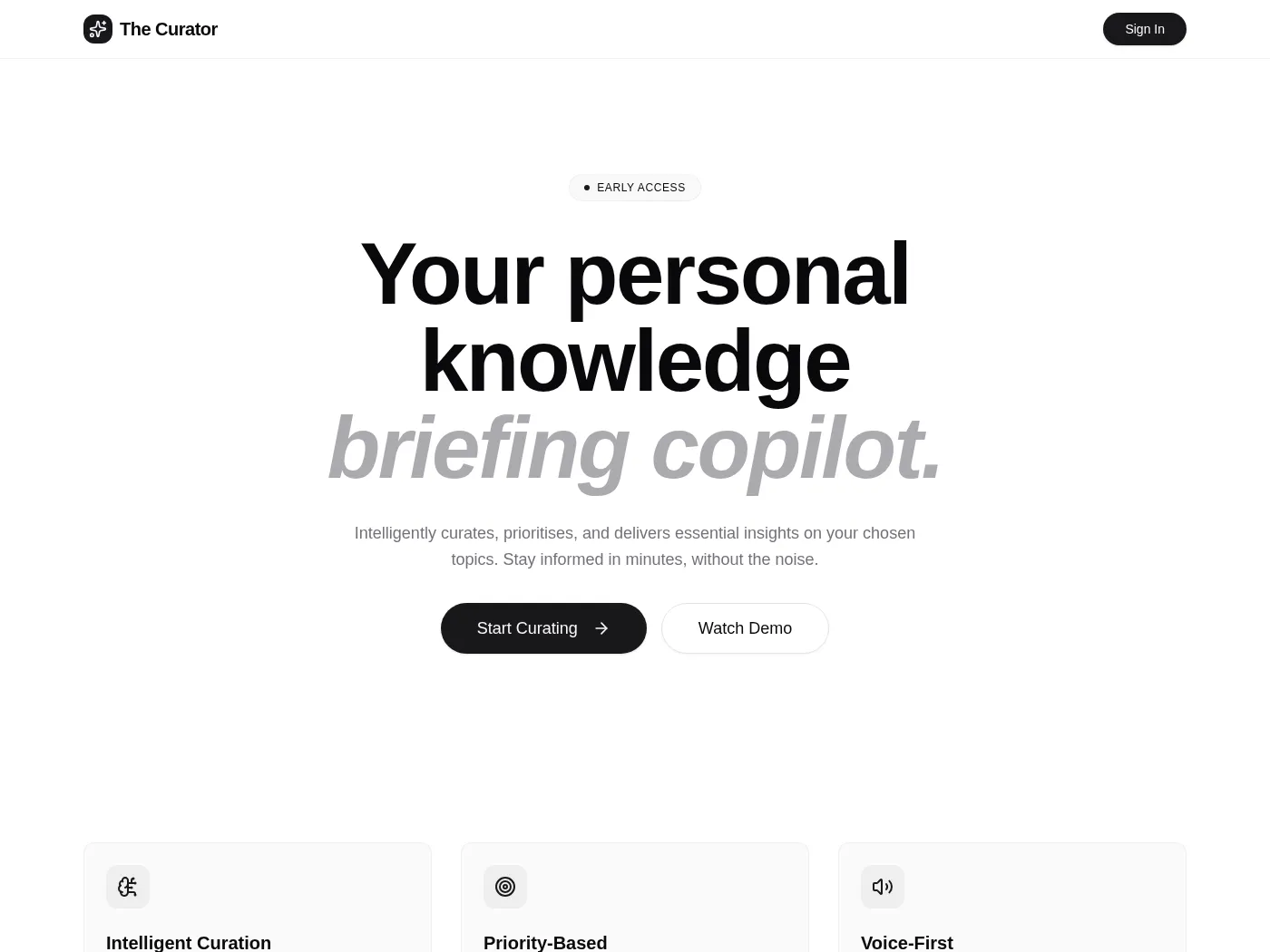 The Curator Copilot
