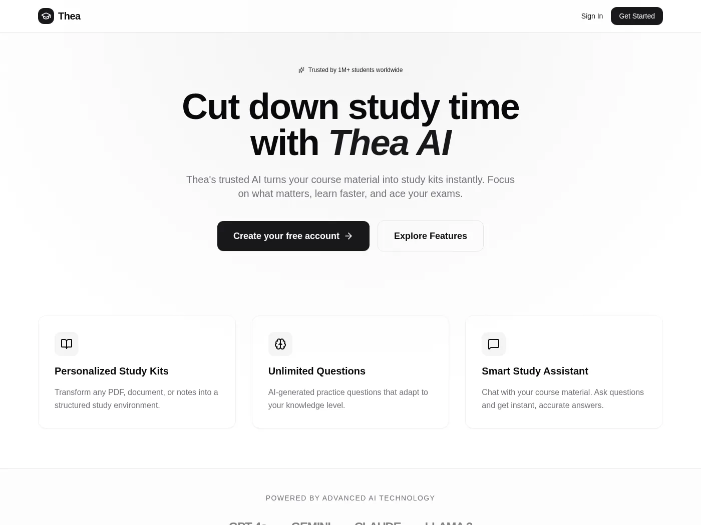 Thea AI Student Clone
