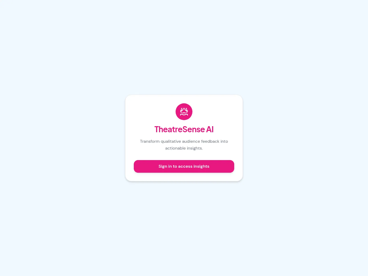 TheatreSense AI Insights