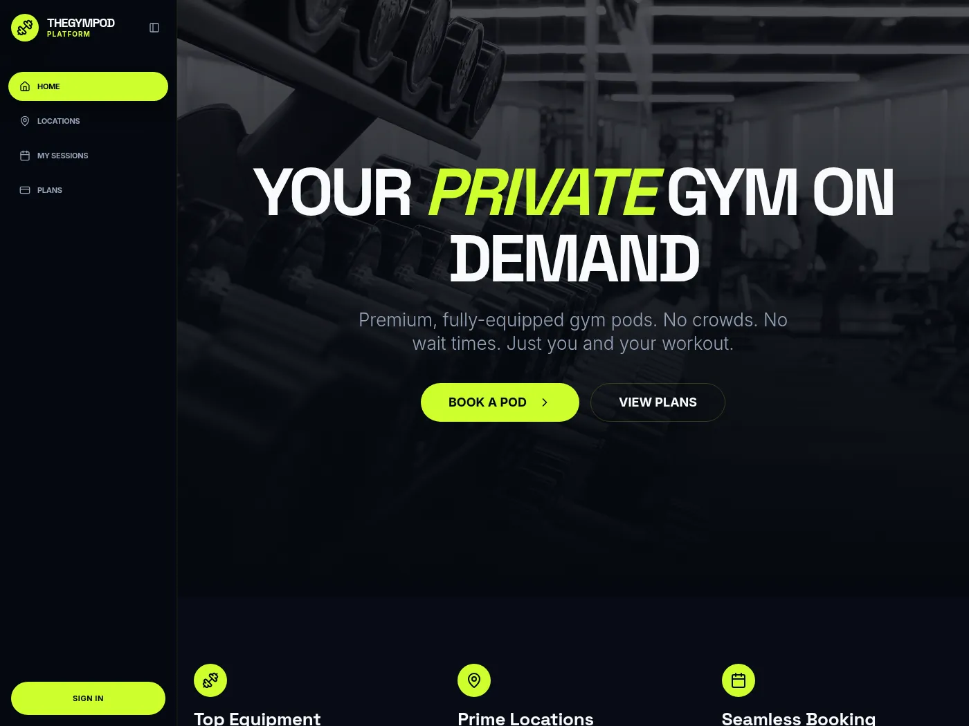 TheGymPod Platform