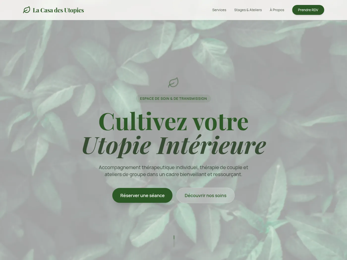 La Casa des Utopies Site