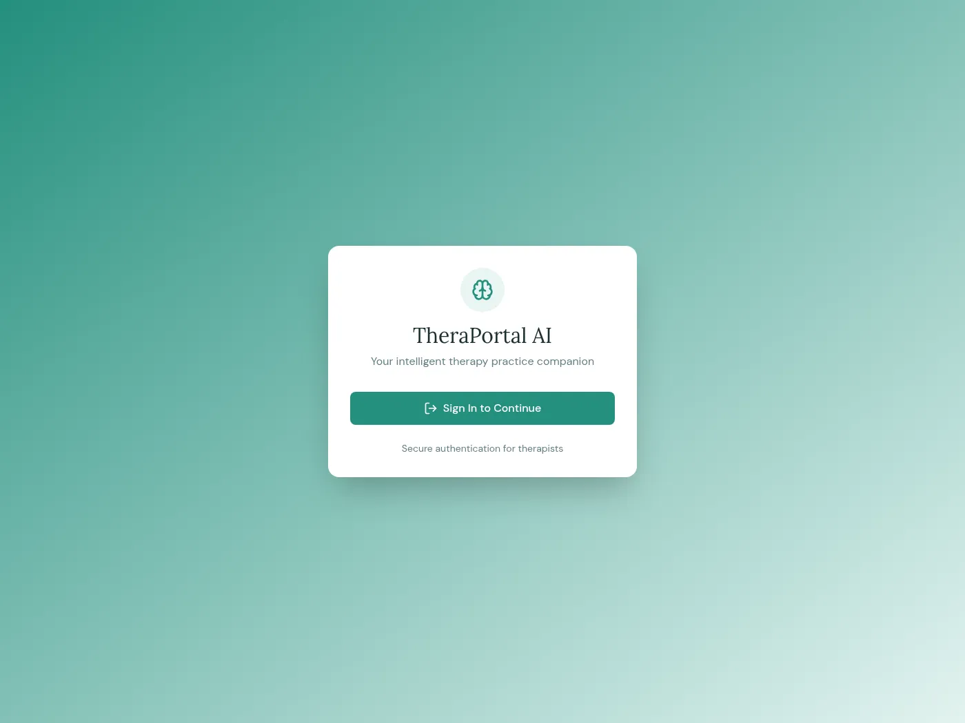 TheraPortal AI