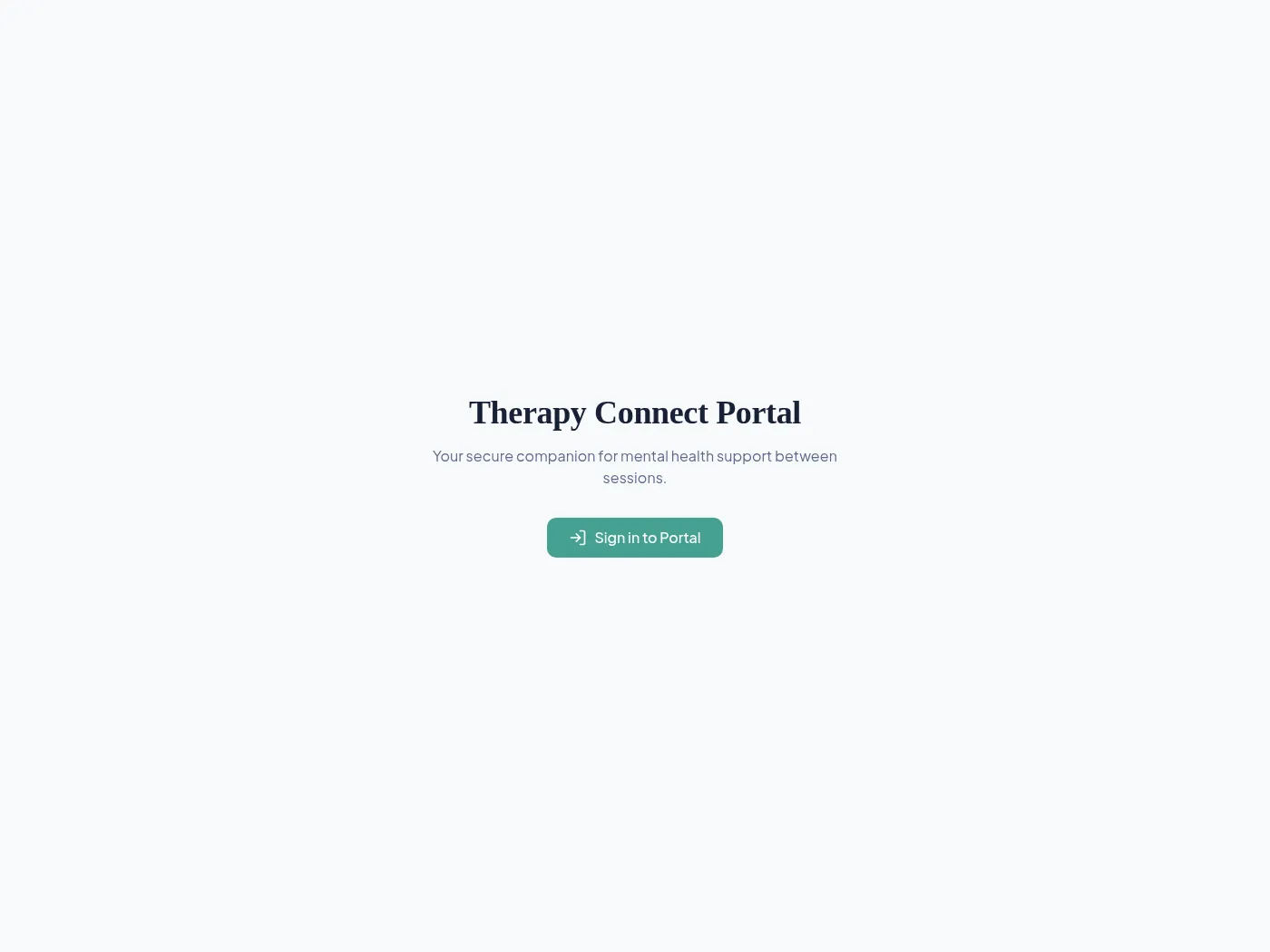 Therapy Connect Portal