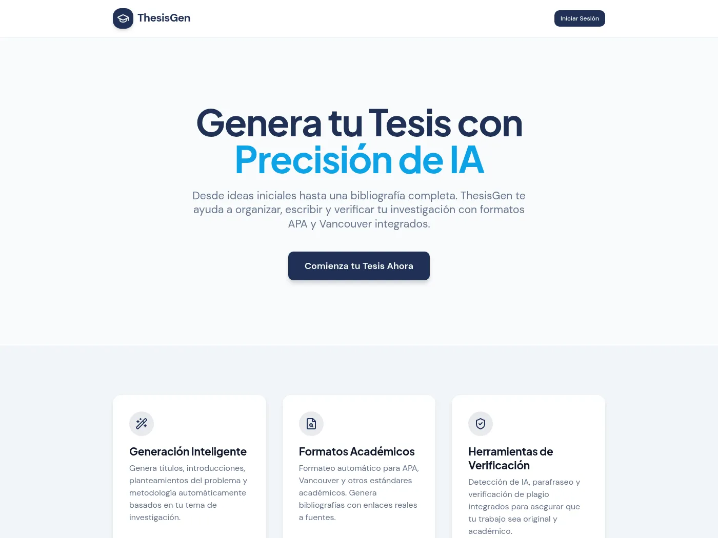 ThesisGen Web Suite