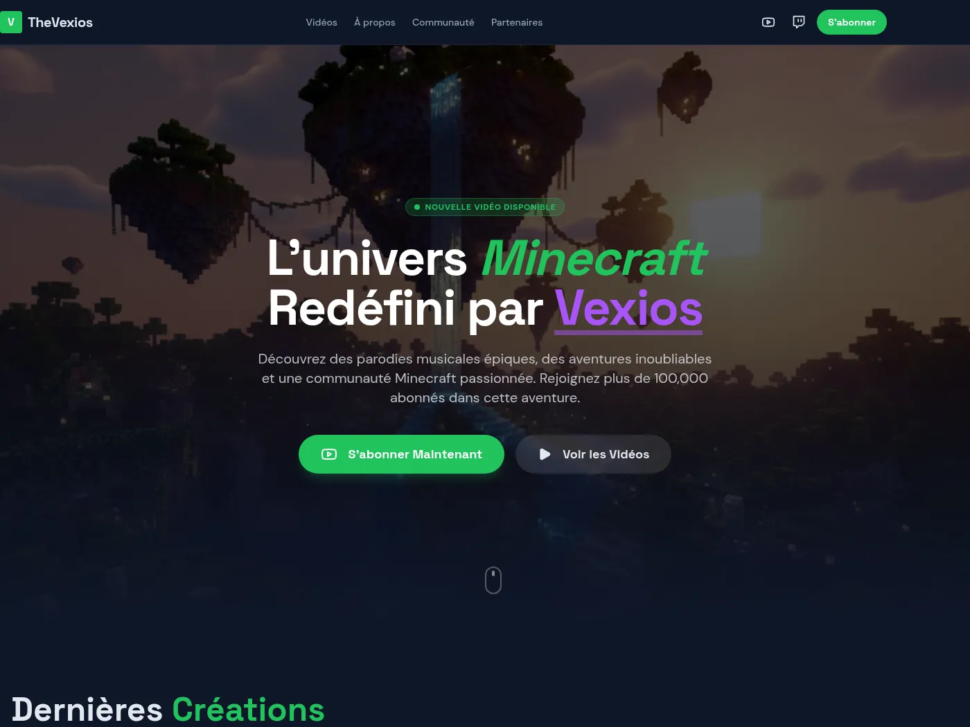 TheVexios Promo Site