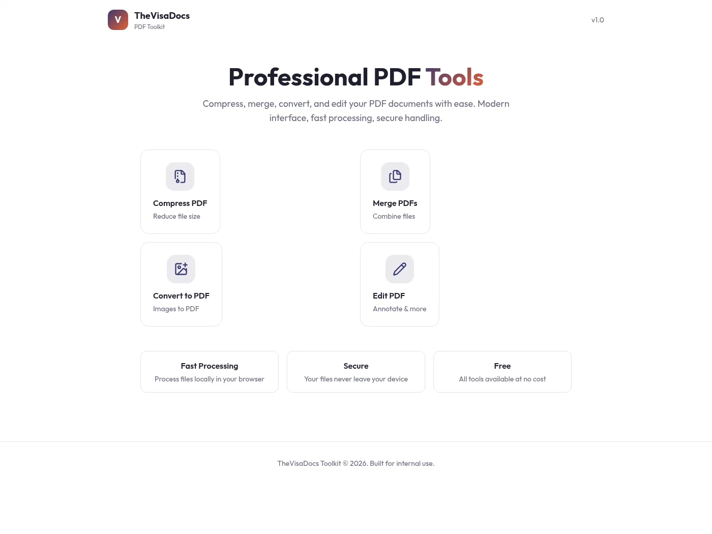 TheVisaDocs Toolkit