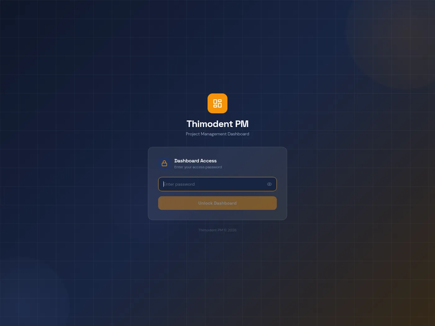 Thimodent PM Dashboard