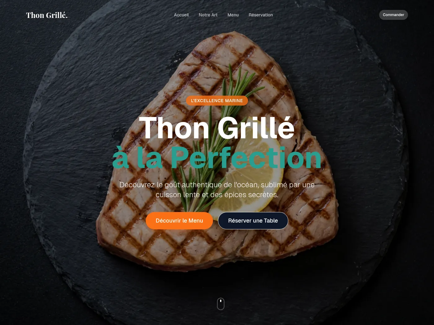 Thon Grillé Ad Poster
