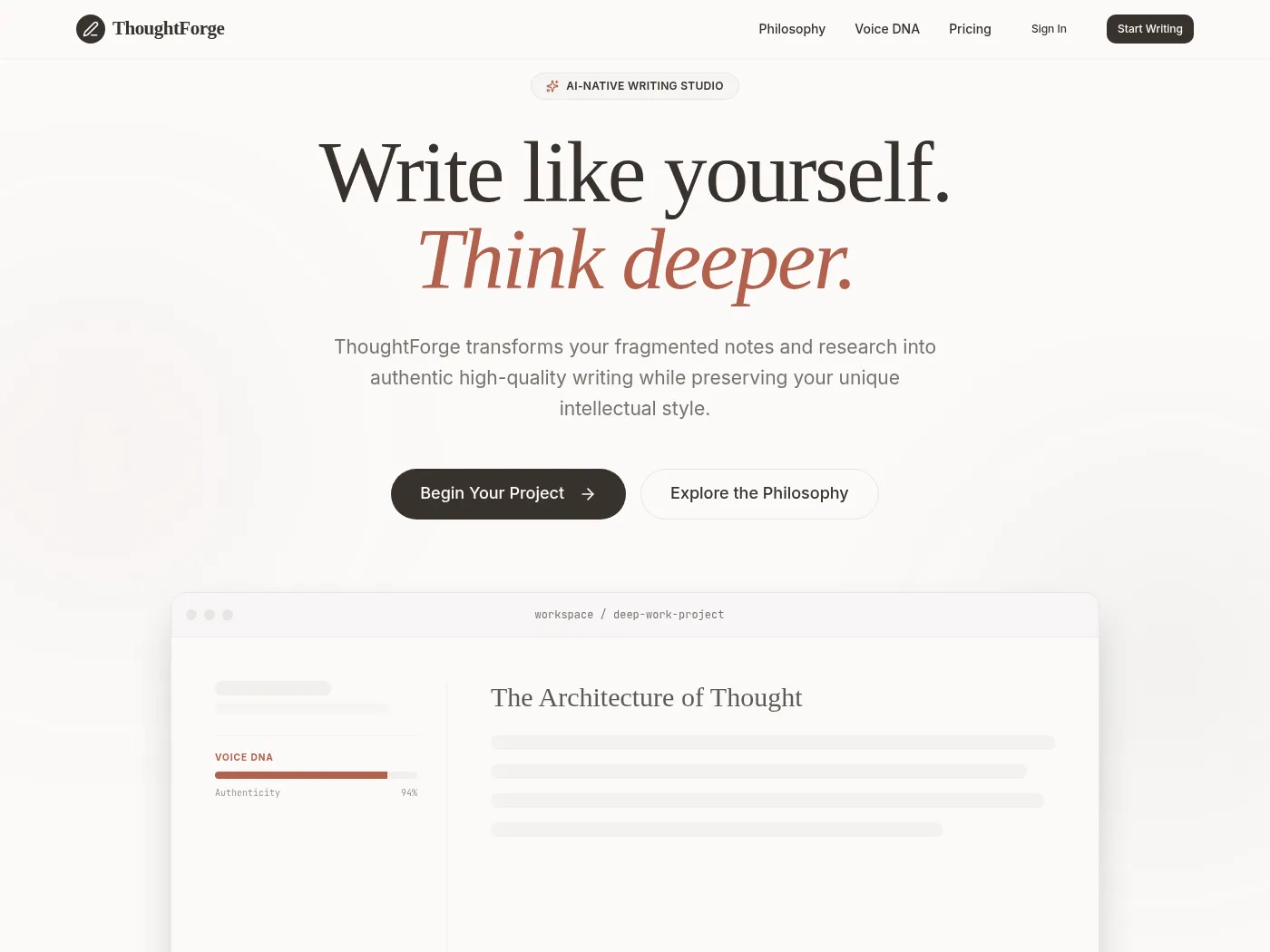 ThoughtForge Studio
