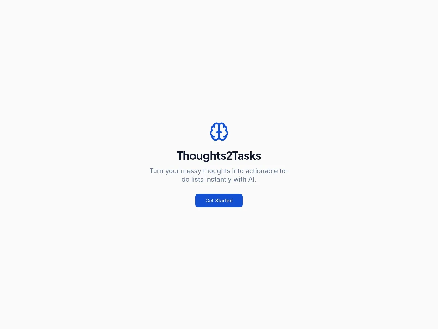 Thoughts2Tasks App