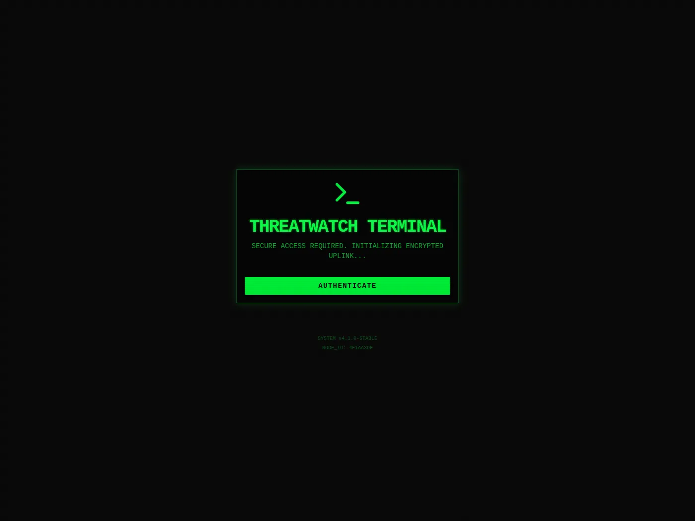 ThreatWatch Terminal