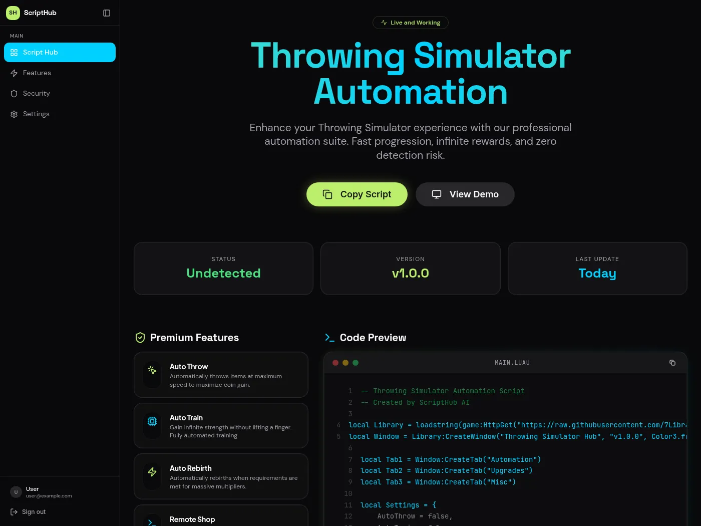 Roblox Throwing Script