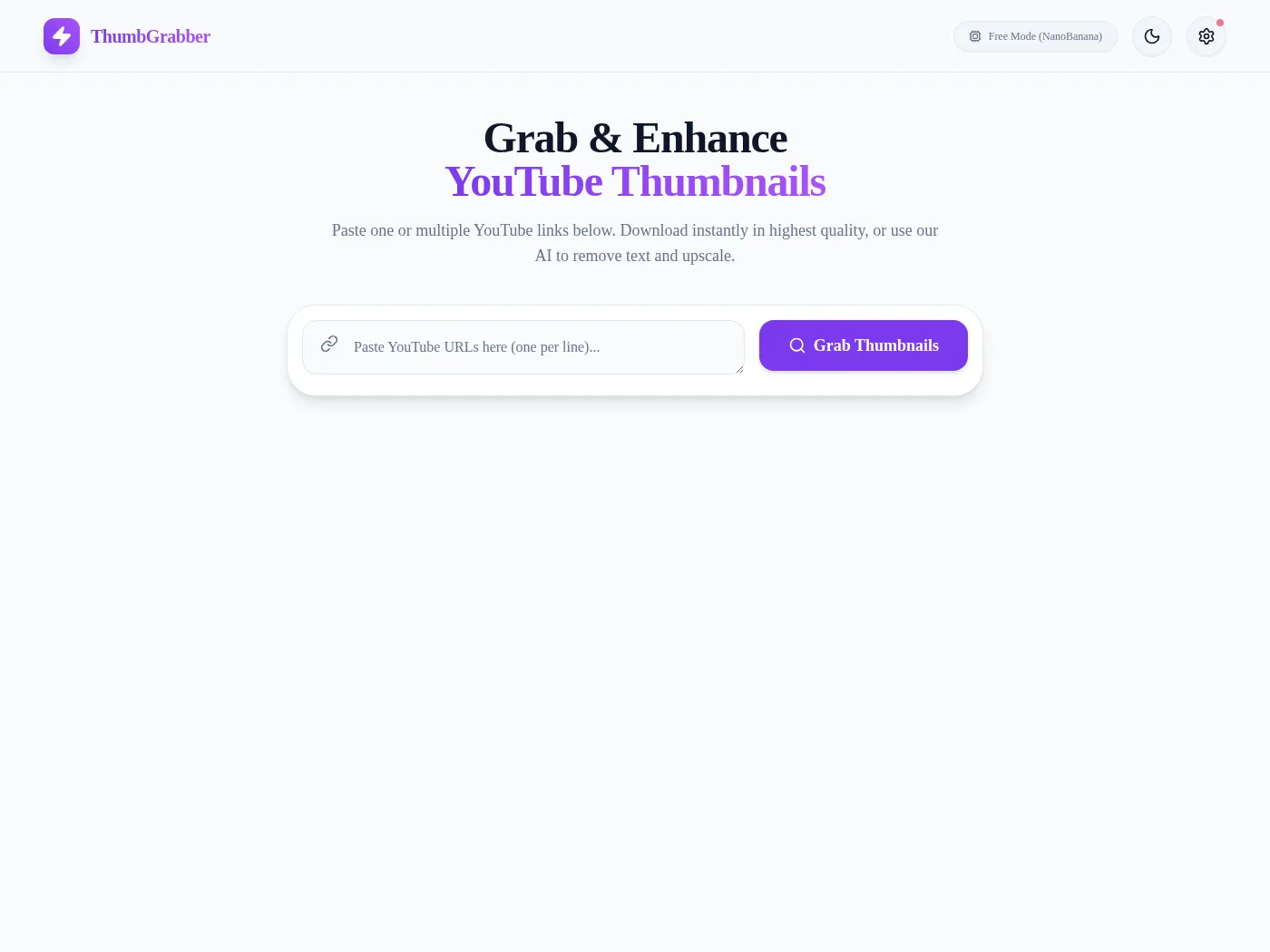 ThumbGrabber AI Enhancer