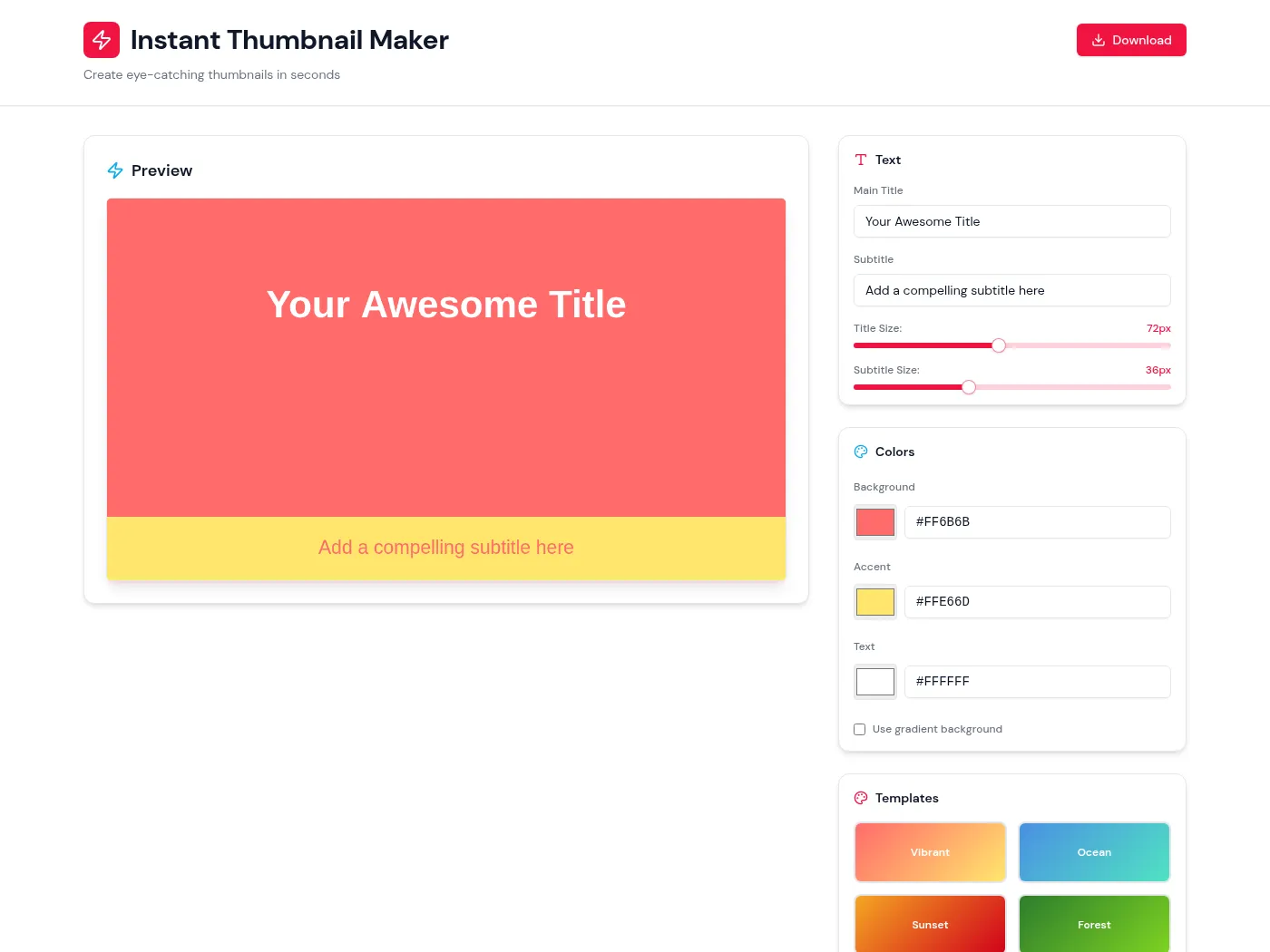 Instant Thumbnail Maker
