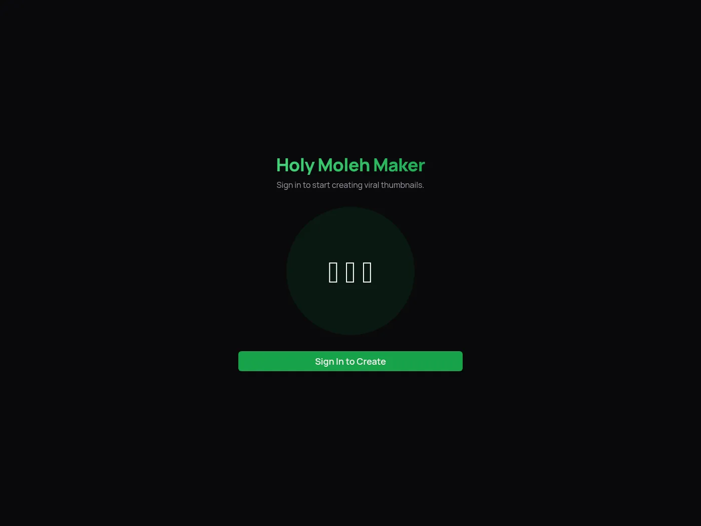 Holy Moleh Thumbnail Maker