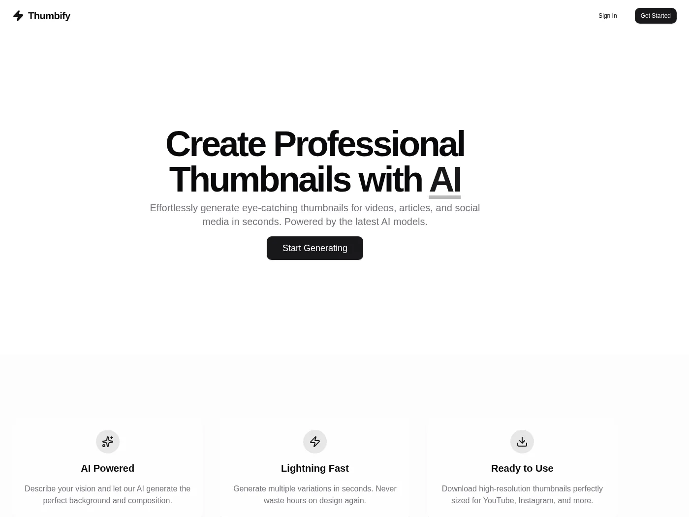 Thumbify Generator