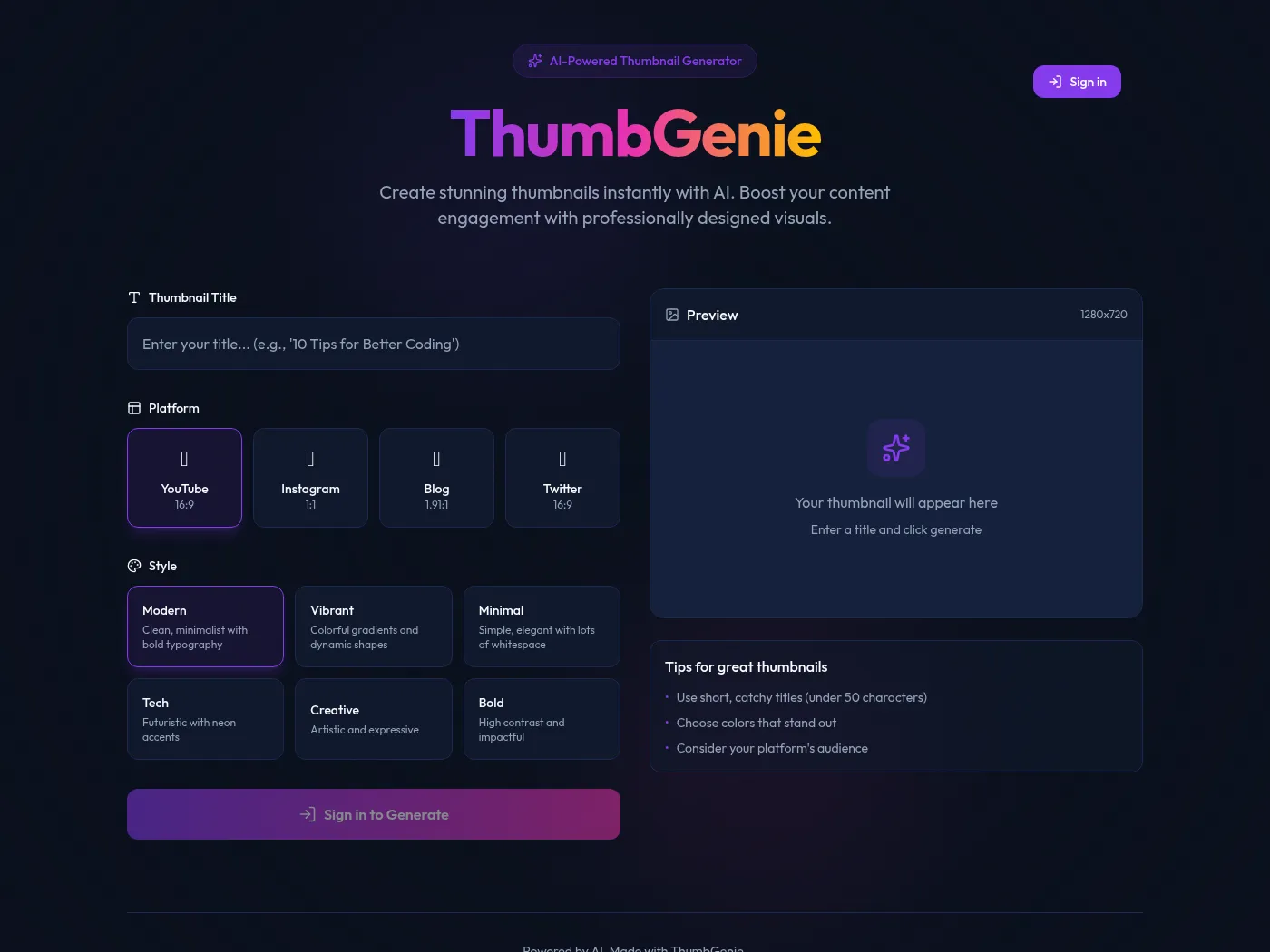 ThumbGenie