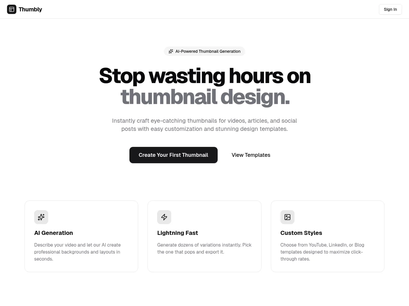 Thumbly Generator