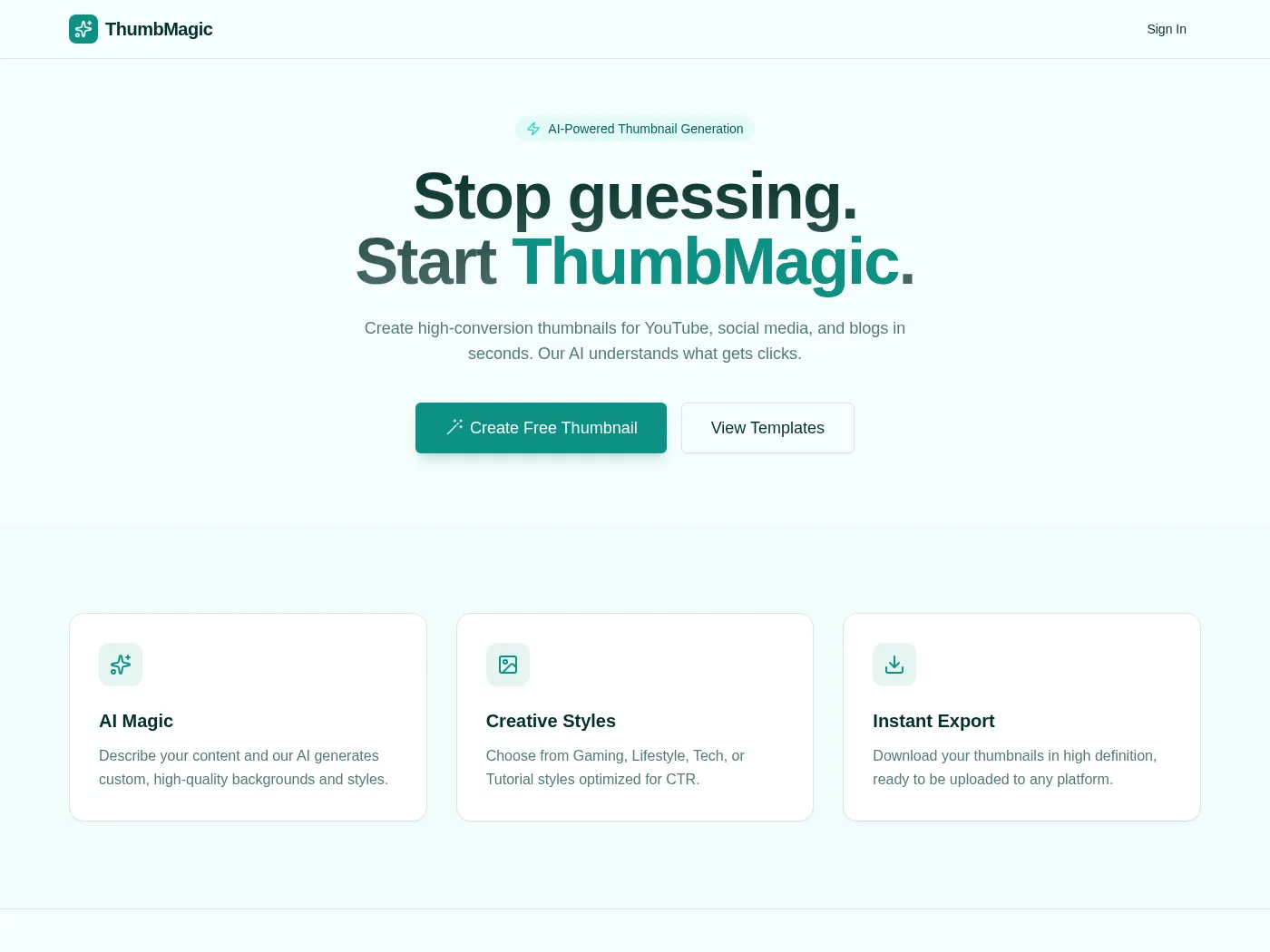 ThumbMagic Generator