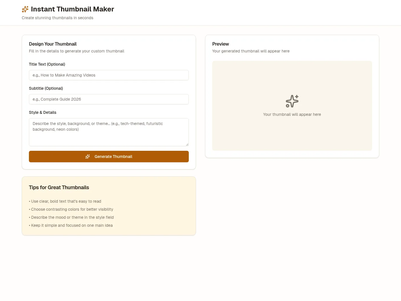 Instant Thumbnail Maker