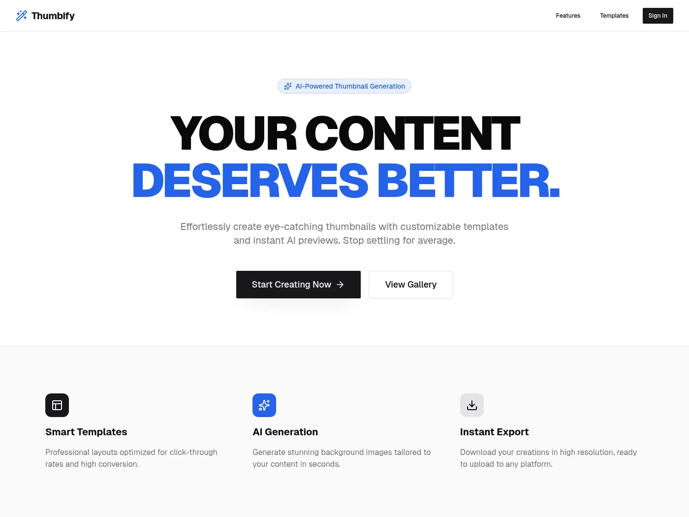 Thumbify Generator