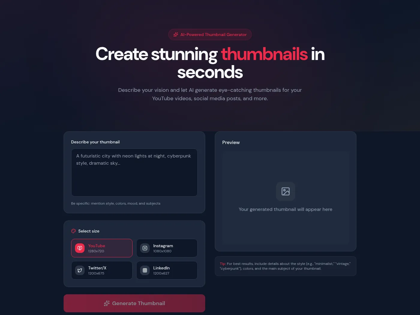 Thumbnail Generator