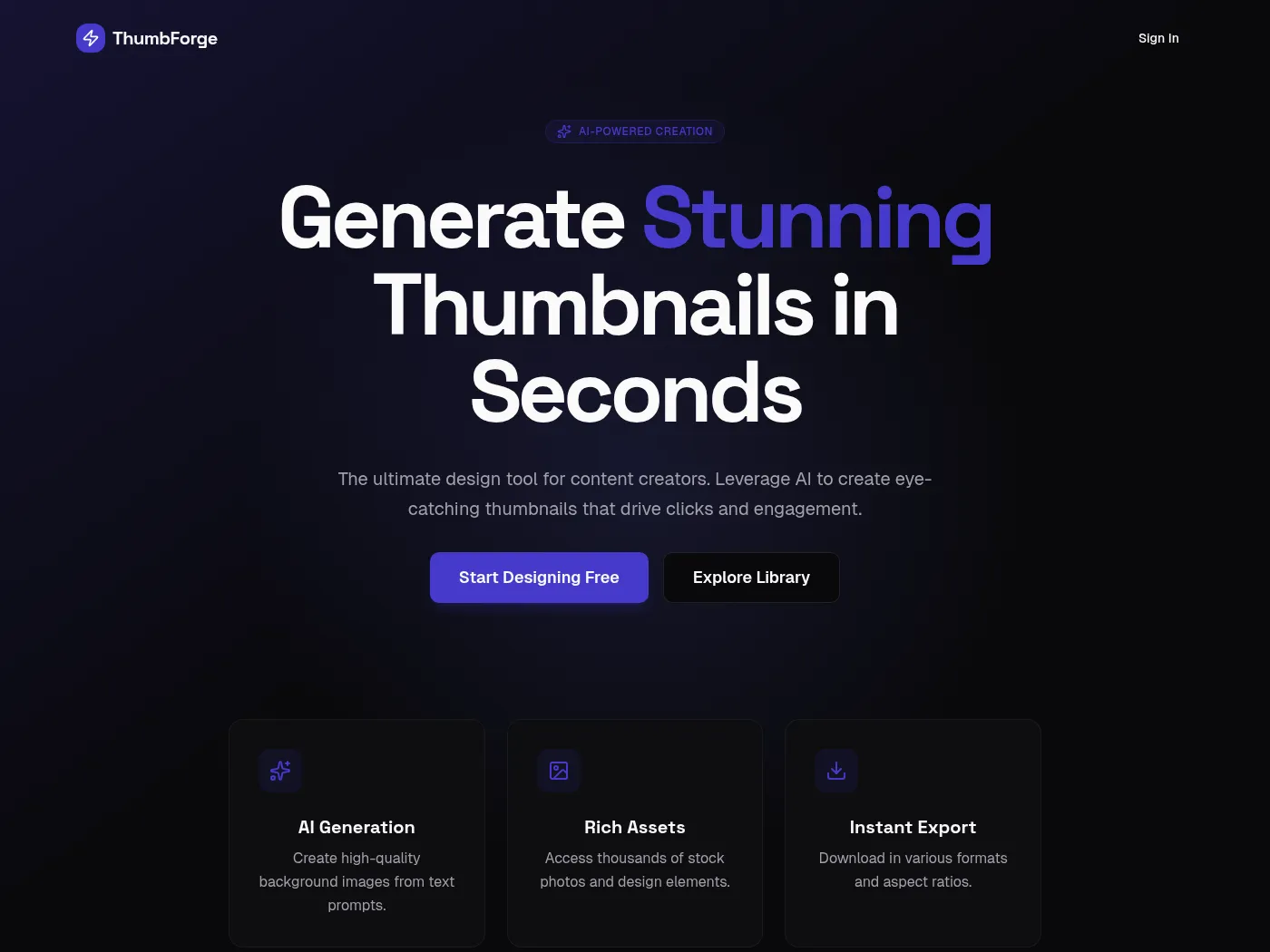 ThumbForge Generator